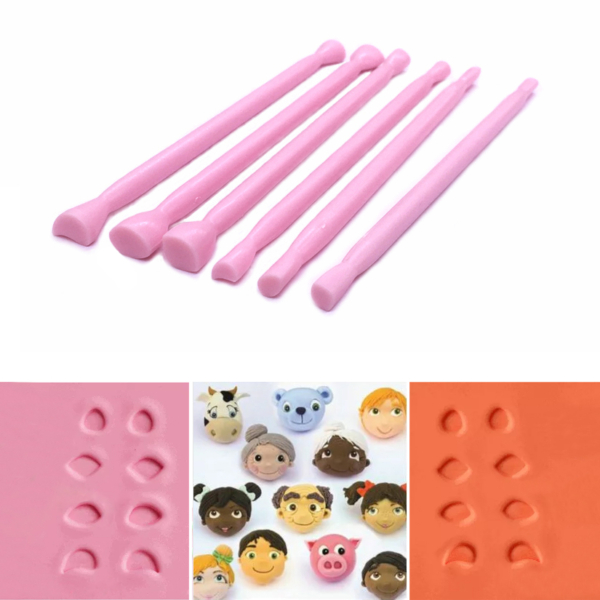 6 pcs/set Cartoon Eyes Nose Fondant Cake Decorating Cutter. - Margareth ...